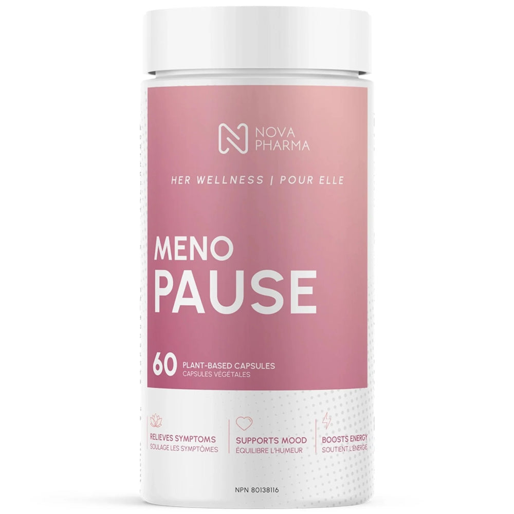 Nova Pharma Meno Pause 60 Capsules | Natural Menopause Support with ...