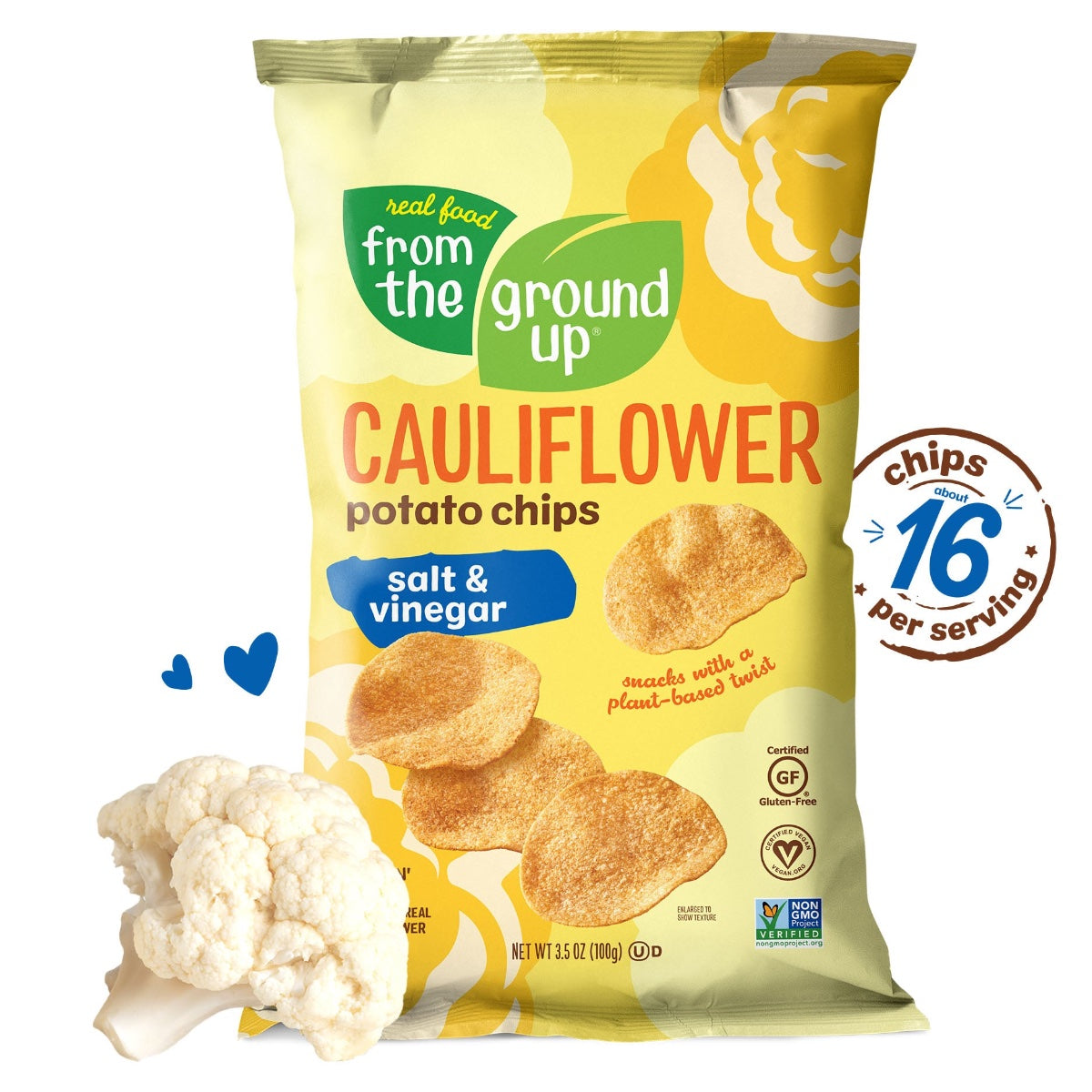 From the Ground Up Cauliflower Chips - 100g