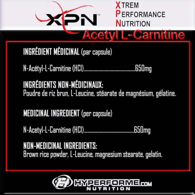 XPN Acetyl L-Carnitine - 120 Caps
